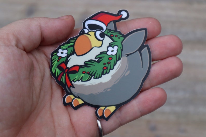 STICKER (3") - Chibi Christmas Holiday Dodo Birb FFXIV Final Fantasy 14 ...