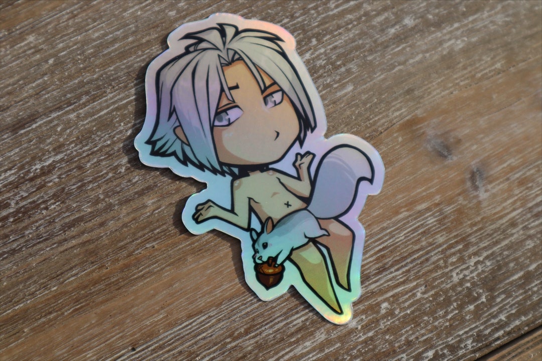 Holo-sticker (3") - Adorable Chibi Thancred Naked Nutkin Shadowbringers ...