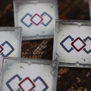 Acrylic PIN (1.25") - Garlemald Garlean Empire Flag "nos Summus Manus ...