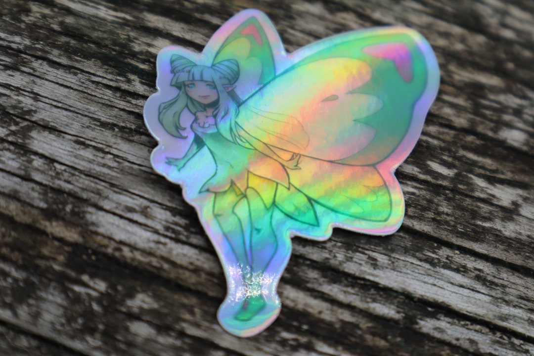 Holo-sticker (3") - Holographic Eos Scholar Fairy FFXIV Final Fantasy ...