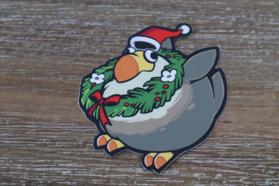 STICKER (3") - Chibi Christmas Holiday Dodo Birb FFXIV Final Fantasy 14 ...
