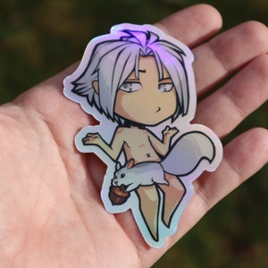Holo-sticker (3") - Adorable Chibi Thancred Naked Nutkin Shadowbringers ...