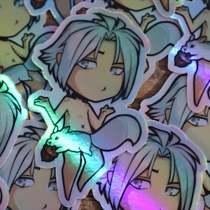 Holo-sticker (3") - Adorable Chibi Thancred Naked Nutkin Shadowbringers ...