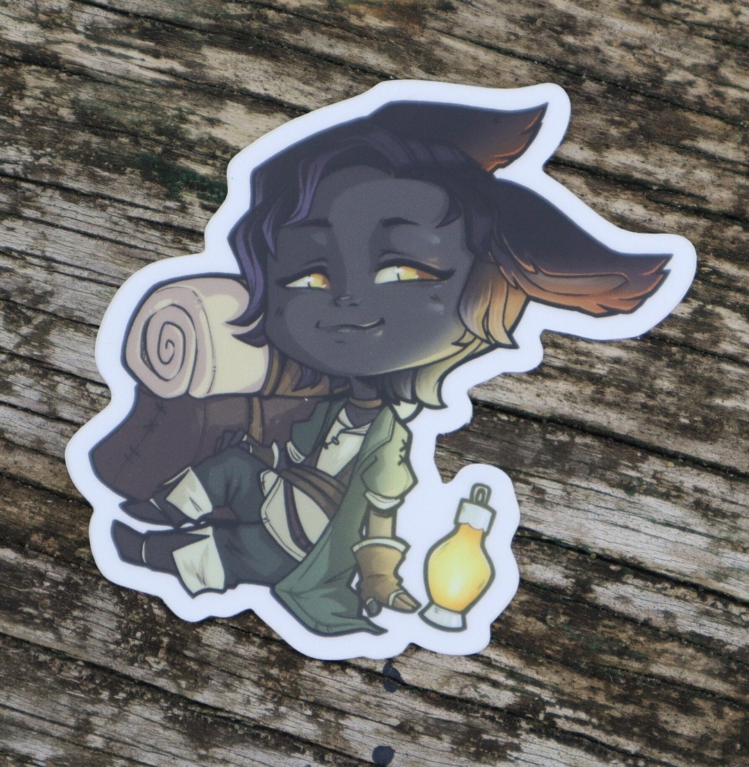 STICKER (3") - Cute Chibi Erenville Greener Gleaner Viera FFXIV Final ...