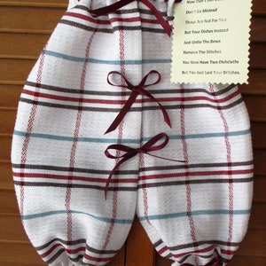 KITCHEN Britches~woven Dishcloths~wall Decor~poem~functional~decorative ...