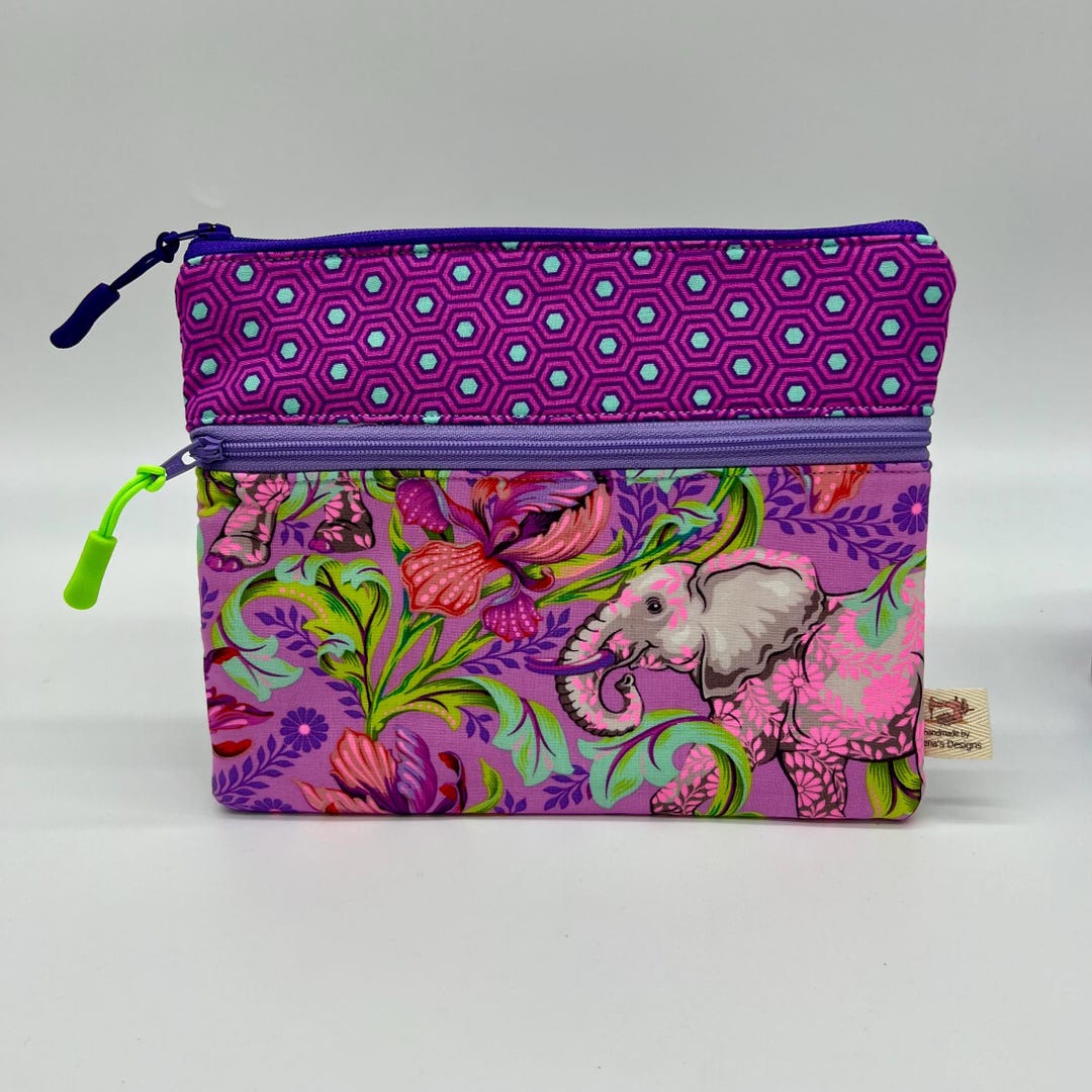 Double Zip Pouch-tula Pink Themed Fabric - Etsy