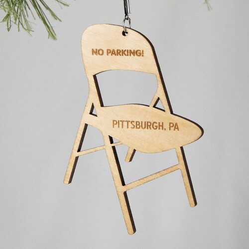 The Original Pittsburgh Parking Chair Ornament | Etsy