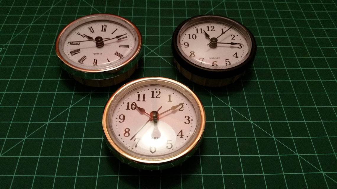5X 2-1/2 65mm QUARTZ Clock Fit-up/inserts fits - Etsy