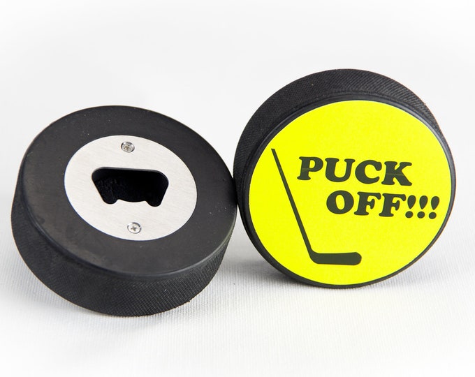 Hockey Puck Bottle Opener puck Off - Etsy