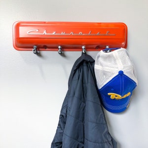 Repurposed Valve Cover Spark Plug Hat/coat Rack - Etsy