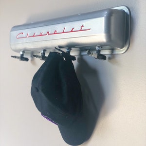 Repurposed Valve Cover Spark Plug Hat/coat Rack - Etsy