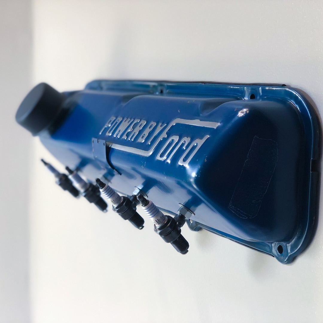 Repurposed Valve Cover Spark Plug Coat, Hat and More Rack - Etsy
