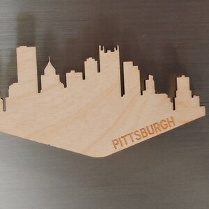 Pittsburgh Skyline Magnets - Laser Engraved - Etsy