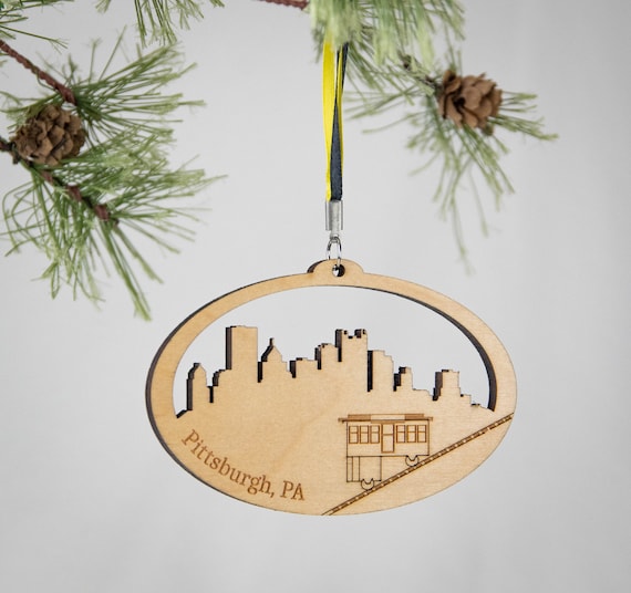 Pittsburgh Incline With Skyline Ornament - Etsy
