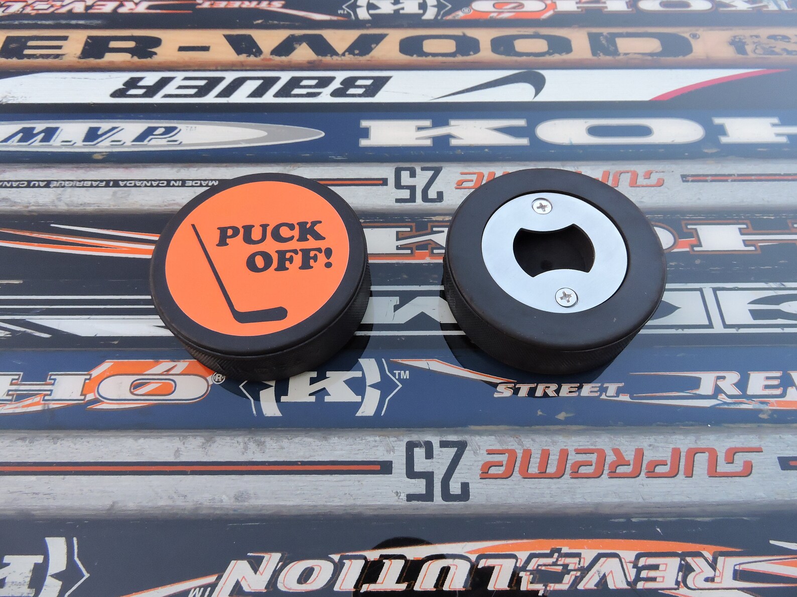 Hockey Puck Bottle Opener puck Off - Etsy