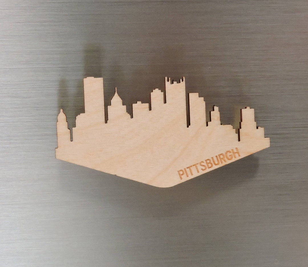 Pittsburgh Skyline Magnets - Laser Engraved - Etsy