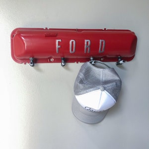 Repurposed 1950’s 352 V8 Valve Cover Coat Rack Hat Rack Man Cave - Etsy