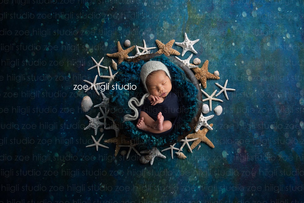 Newborn Digital Backdrop Background, Fish, Under the Sea, the Sea ...