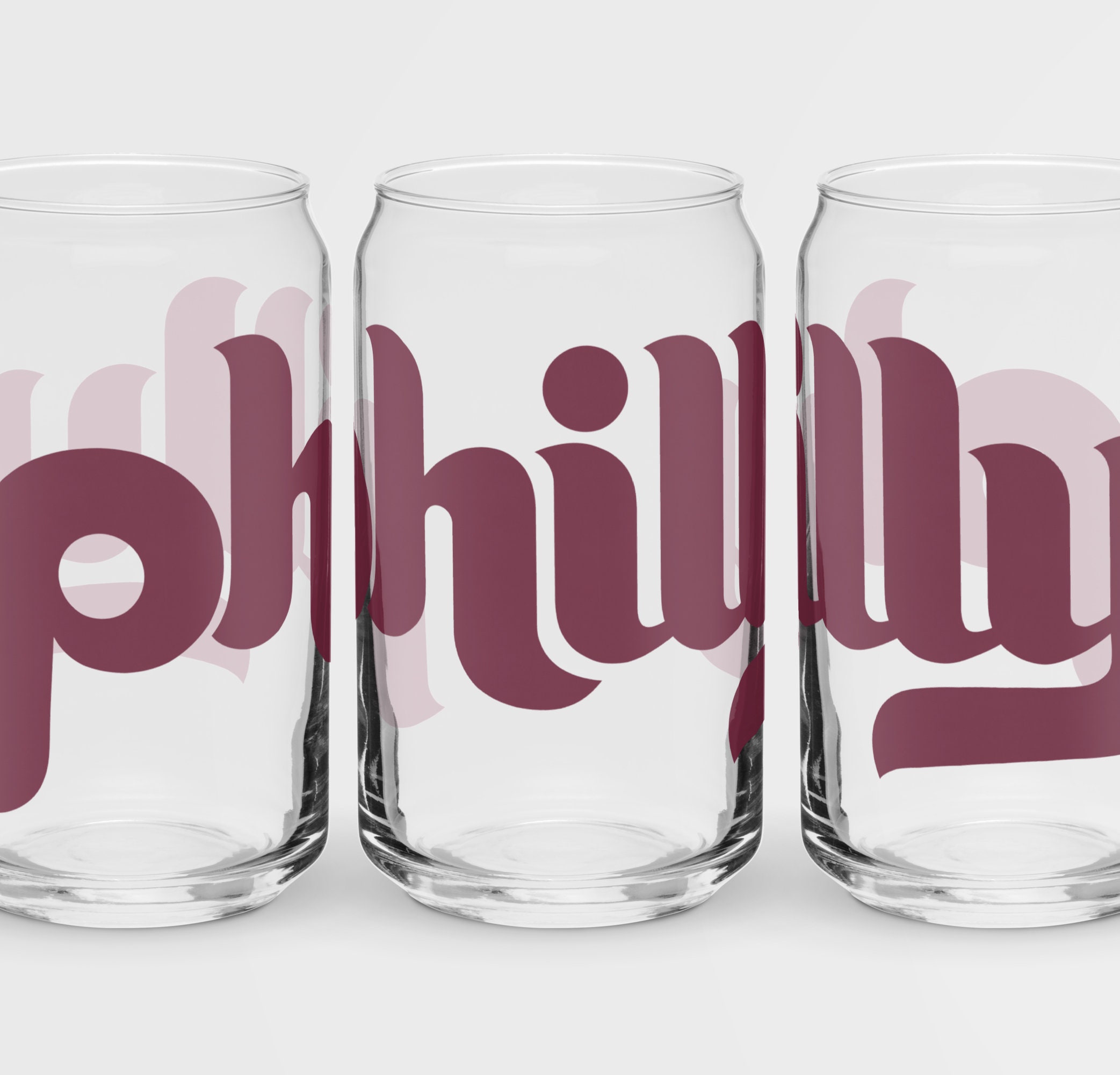 Phillies Philly Retro Can-shaped Glass - Etsy