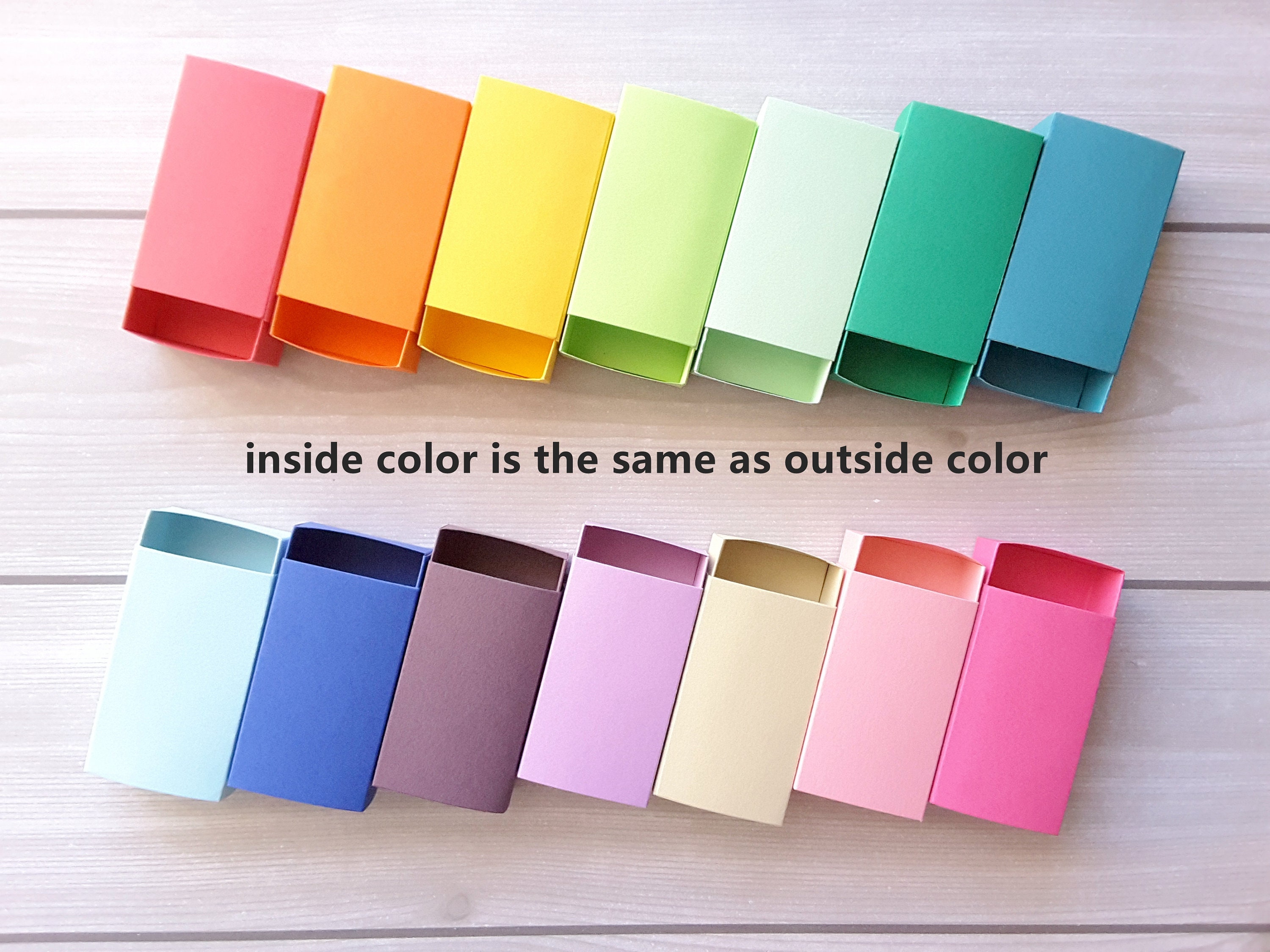 BULK Slide box/ Assorted solid color mini boxes / Favor Box / | Etsy