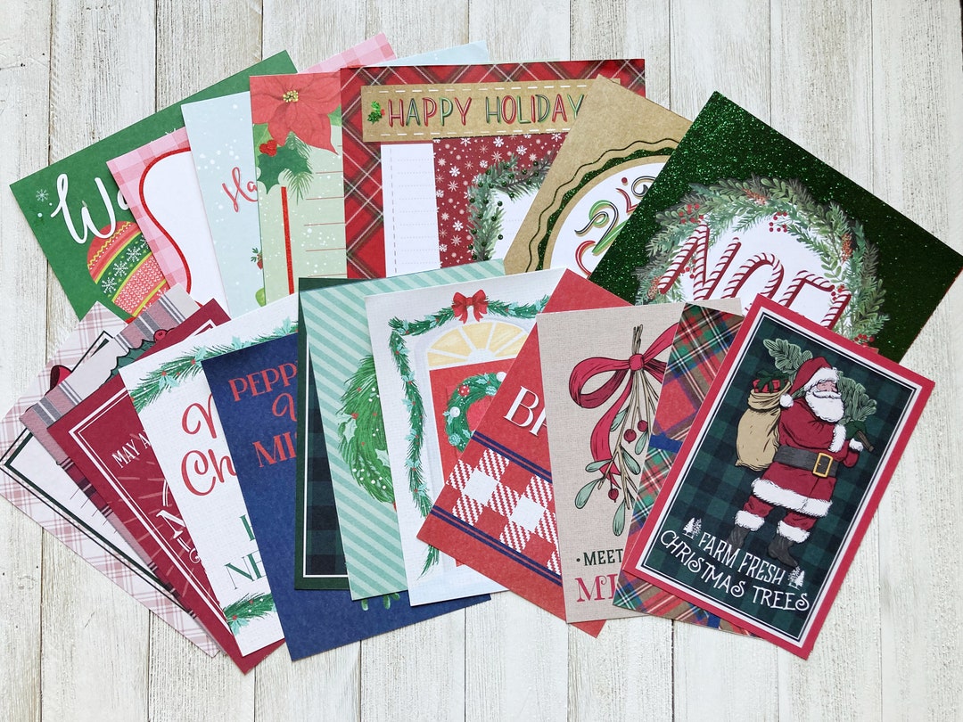 Assorted Christmas Card Stock for Paper Craft DIY Holiday Card Making ...