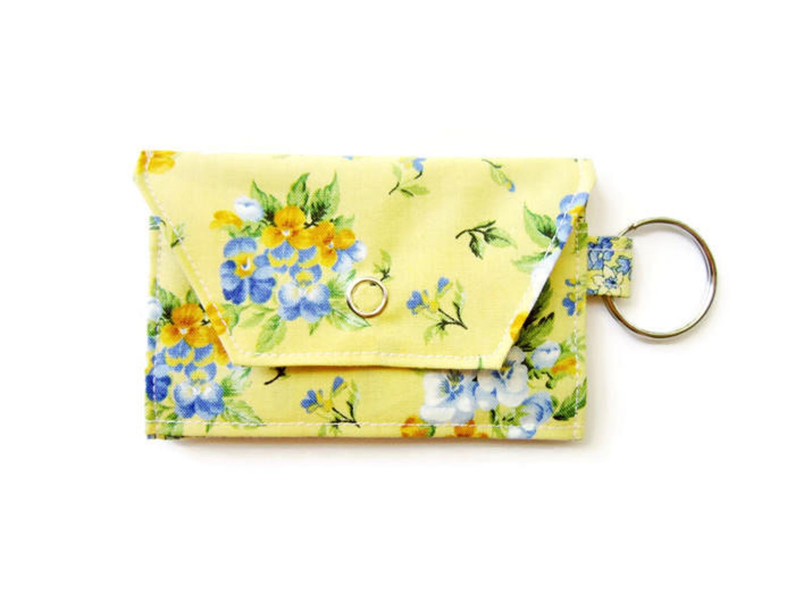 Mini Key Chain Wallet/ Simple ID Key Chain Pouch / Keychain - Etsy