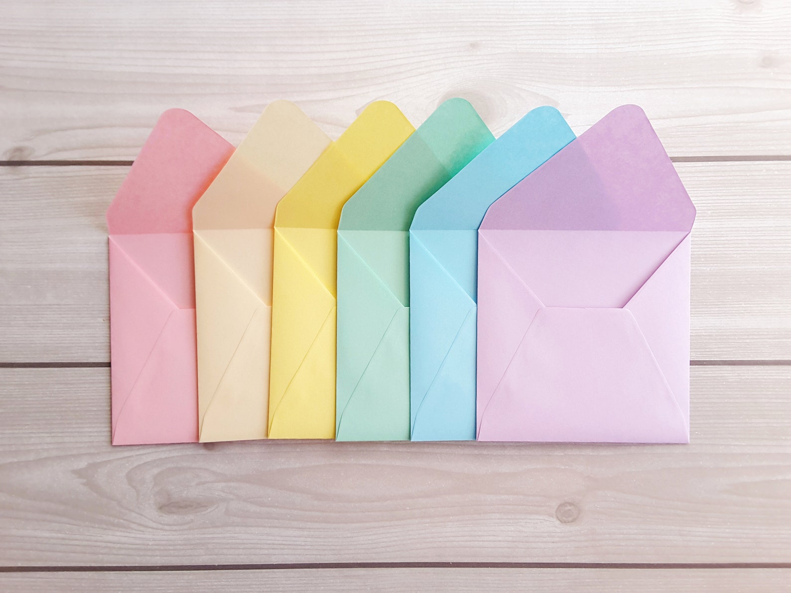 4.5 X 4.5 Pastel Color Envelopes/ Fit - Etsy Australia