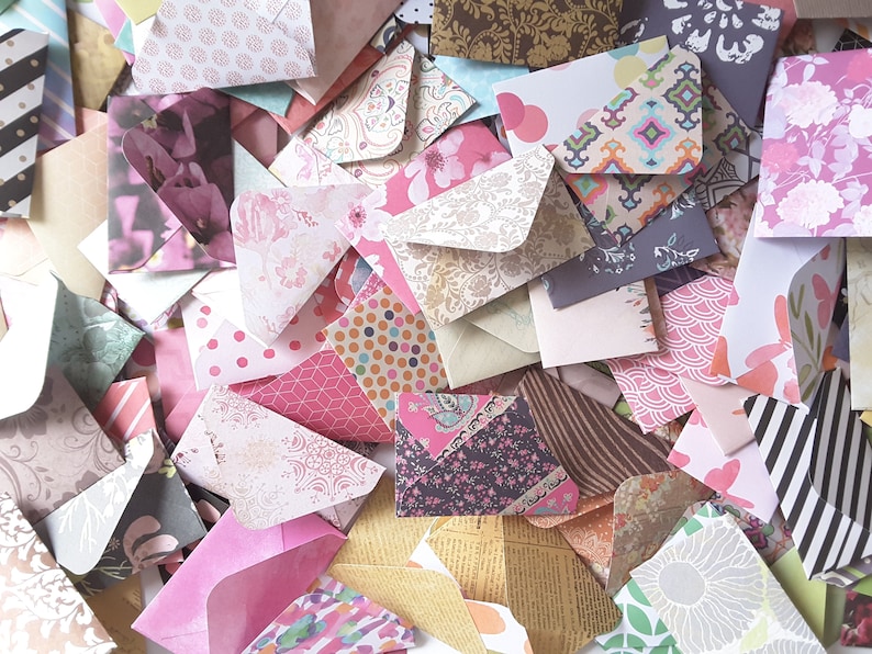 2 x 3.5 Tiny Envelopes/ Card Envelopes/ Pattern | Etsy