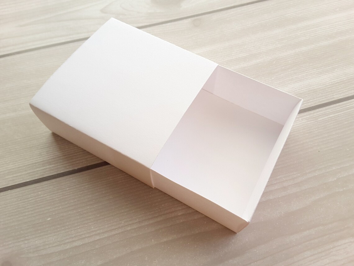 3 X 3 White Slide Box/ Mini White Boxes / Jewelry | Etsy