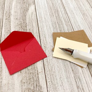 TINY Red Envelopes/ Mini Red Envelope/ Little Love Note / Scrapbooking ...