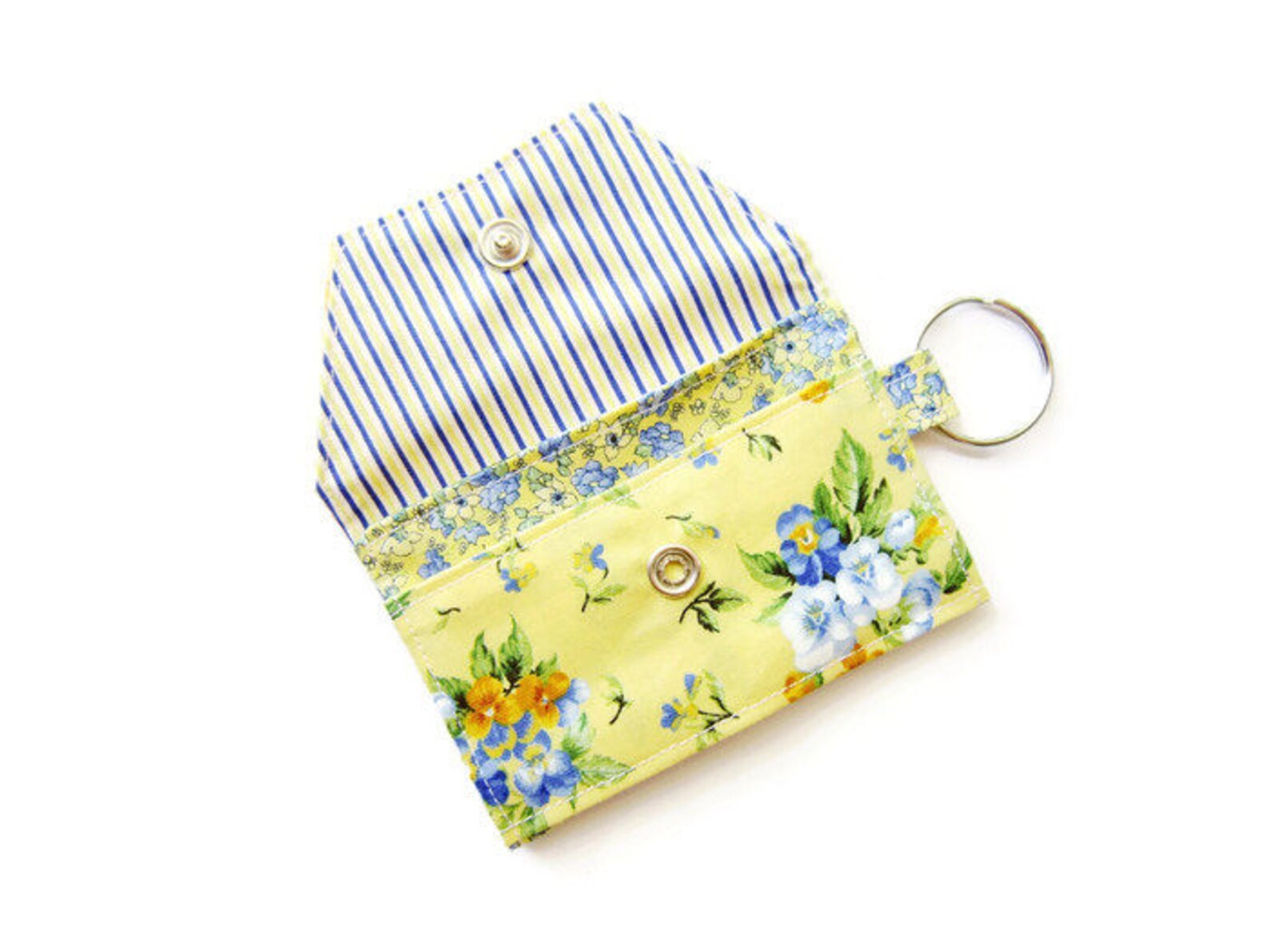 Mini Key Chain Wallet/ Simple ID Key Chain Pouch / Keychain - Etsy