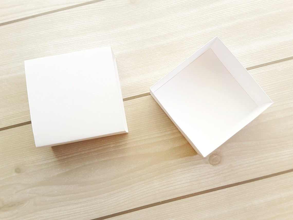 3 X 3 White Slide Box/ Mini White Boxes / Jewelry | Etsy