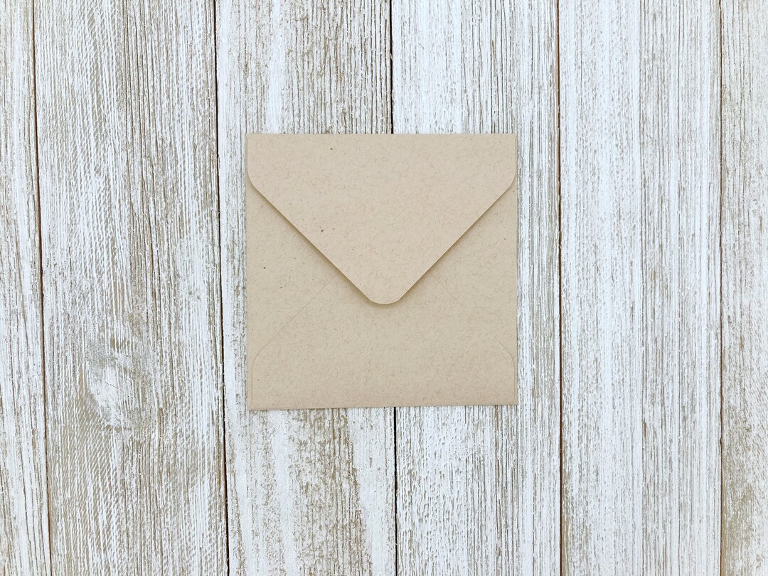 Kraft Square Envelopes for 2x2 3x3 4x4 5x5 Square Cards for Invitations ...