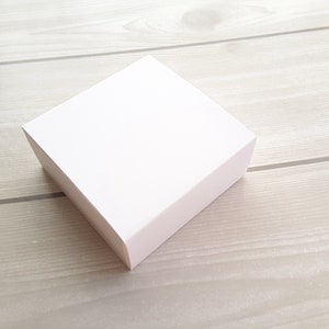 3" X 3" White Slide Box/ Mini White Boxes / Jewelry Packaging / Pure ...