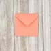 2x2 3x3 4x4 5x5 Card Envelopes/ Coral Pink / Square Envelope/ Various ...