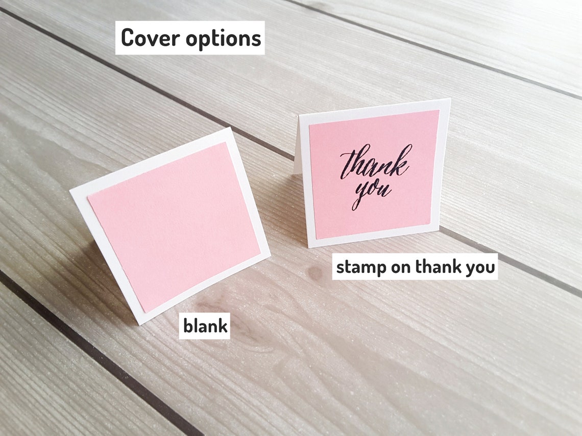 2 X 2 Mini Blank Note Cards / Mini Thank You - Etsy
