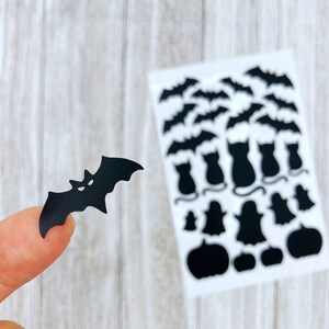 Black Bats Stickers Vinyl Halloween Stickers Ghost Cat Stickers for ...