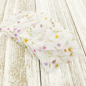 TINY Envelope Floral Patterned Little Love Note Envelope With Blush ...
