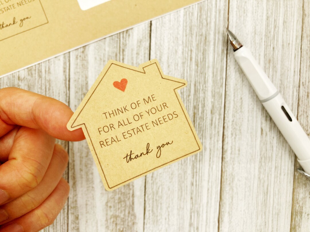 2x 2 Customizable Real Estate Stickers for Envelope Seal, Realtor ...