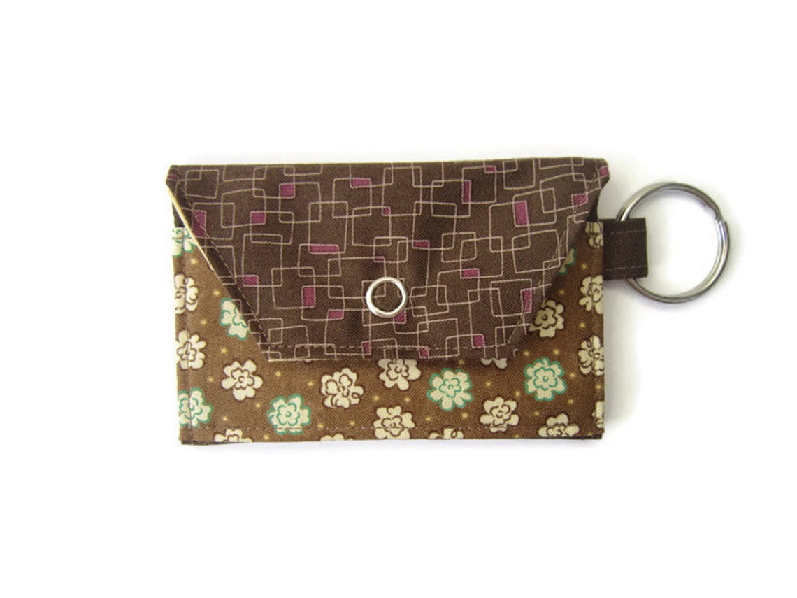 Mini Key Chain Wallet/ Simple ID Key Chain Pouch / Business | Etsy