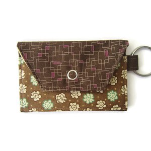 Mini Key Chain Wallet/ Simple ID Key Chain Pouch / Business Card Holder ...
