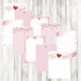 Red Hearts Love Letter Printable Writing Paper, Aesthetic Letter Paper ...