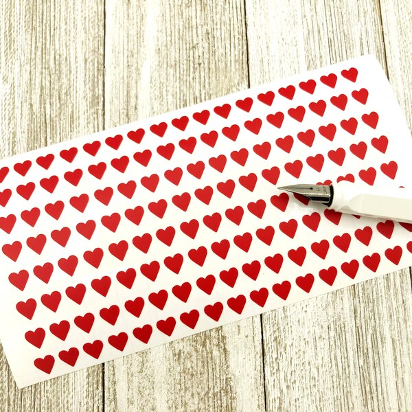 Heart Stickers - Etsy