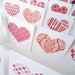 2 X 2 Mini Heart Cards / Little Note Cards / Square Note Cards / Book ...