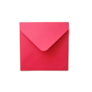 2x2 3x3 4x4 5x5 Card Envelopes/ Red Square Envelope/ Set of 12 - Etsy