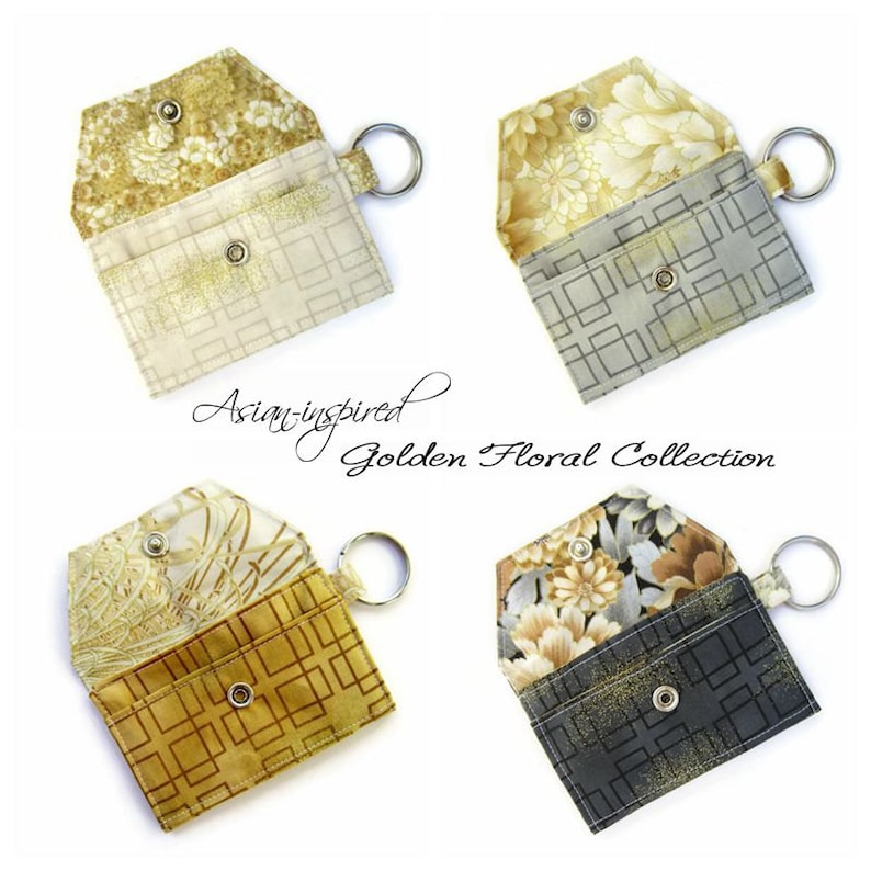 Mini Key Chain Wallet/ Simple ID Key Chain Pouch / Business | Etsy