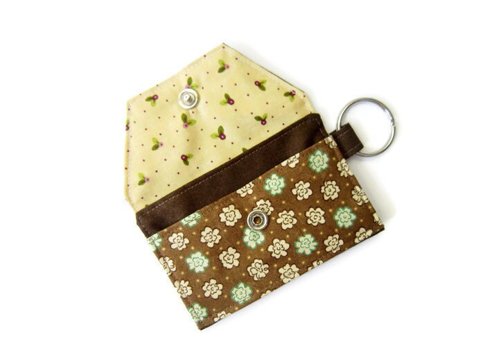 Mini Key Chain Wallet/ Simple ID Key Chain Pouch / Business | Etsy