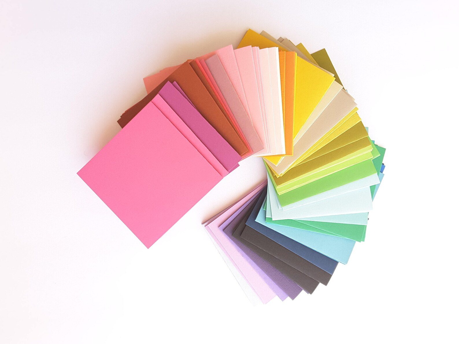2x2 3x3 4x4 5x5 Inch Colorful Square Fold Cards/ Blank Craft - Etsy