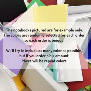 2 X3 Rainbow Solid Color Covers Mini Notebook/ Tiny Notepads / Slim ...