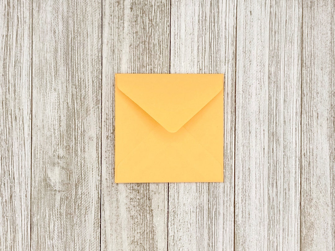 Yellow Square Envelopes for 2x2, 3x3, 4x4 & 5x5 Square Cards for ...